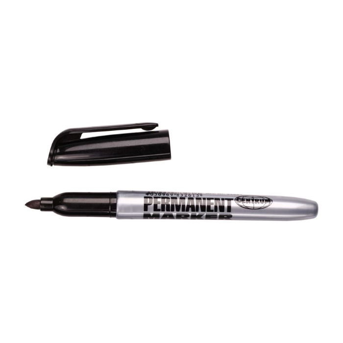 Permanent marker black bullet tip