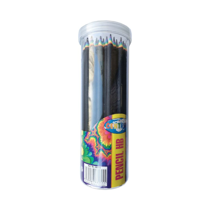 Pencil paper HB RAINBOW round,sharpened /drum